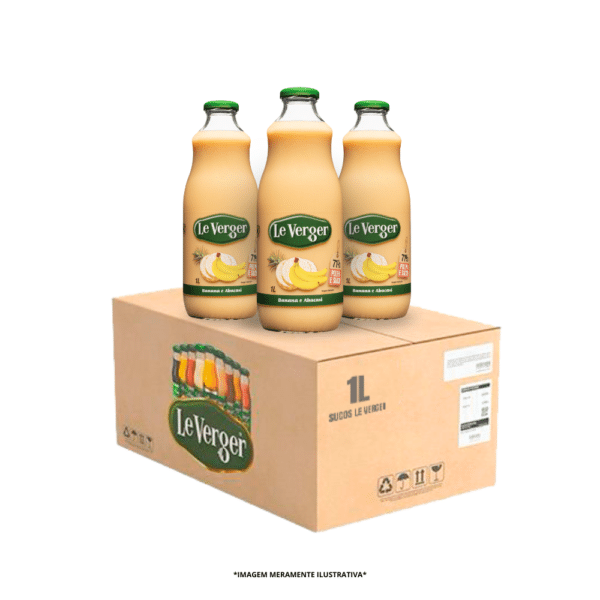 Suco de Banana e Abacaxi 1L - Sucos Le Verger